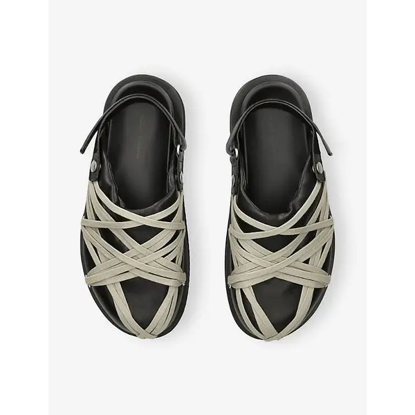 Rick Owens Megalace Leather Mules