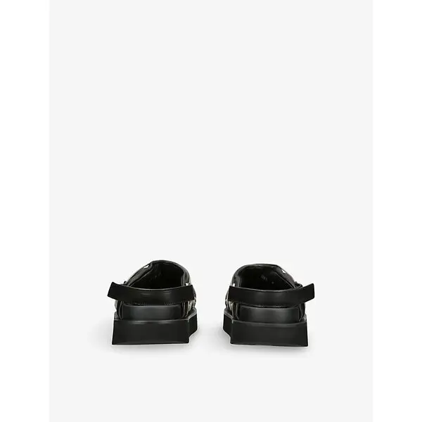 Rick Owens Megalace Leather Mules