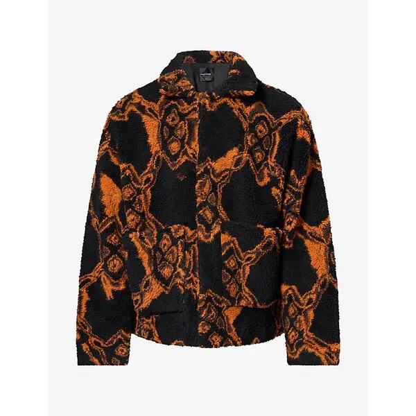 DAILY PAPER Burned Shield Fleece Jacket