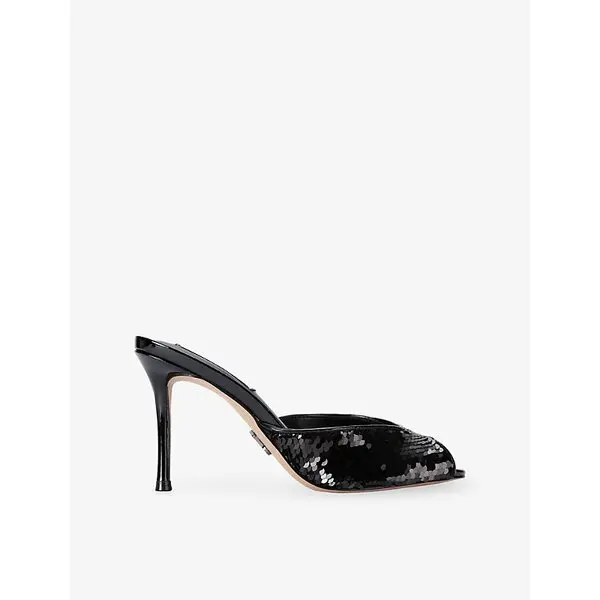 Steve Madden Rollout Faux-leather Heeled Mules