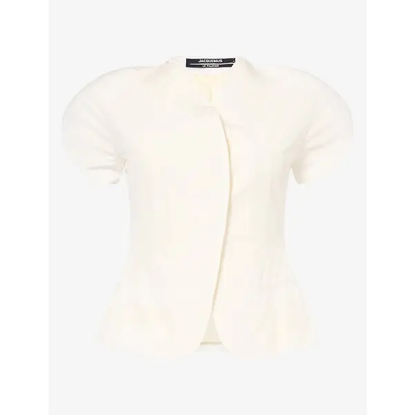 Jacquemus La Veste Ovalo Woven Top