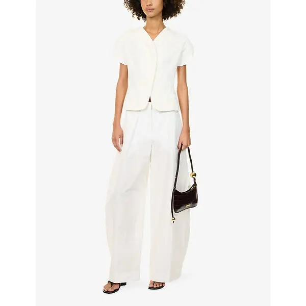 Jacquemus La Veste Ovalo Woven Top
