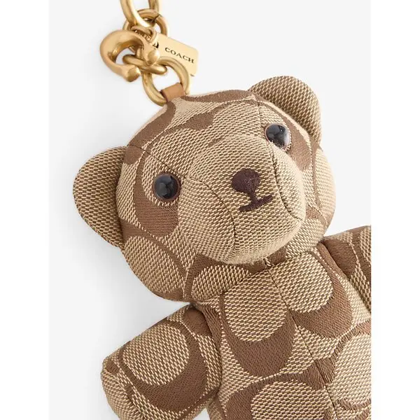 COACH Bear Jacquard Bag Charm