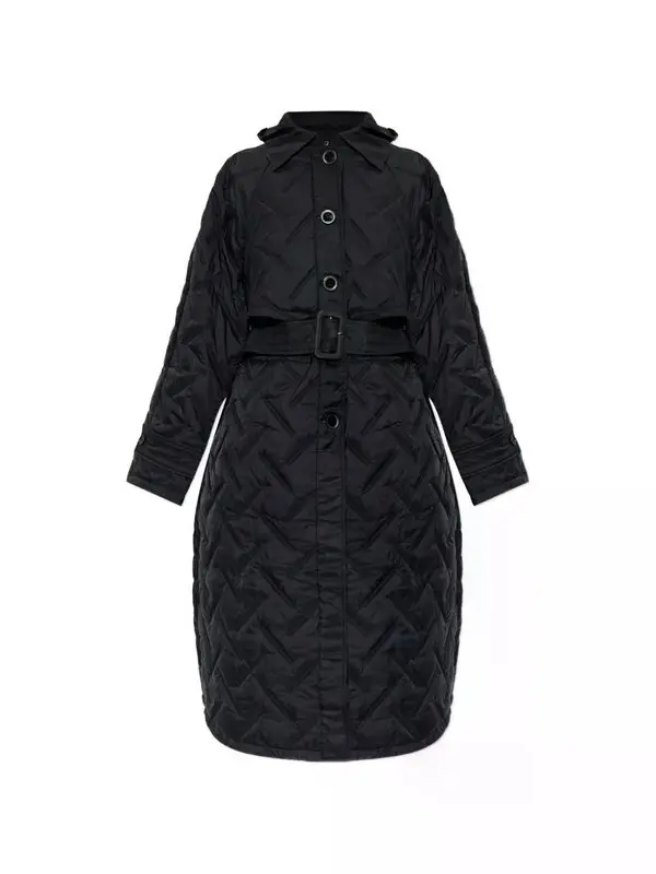 Emporio Armani Quilted Belted Coat