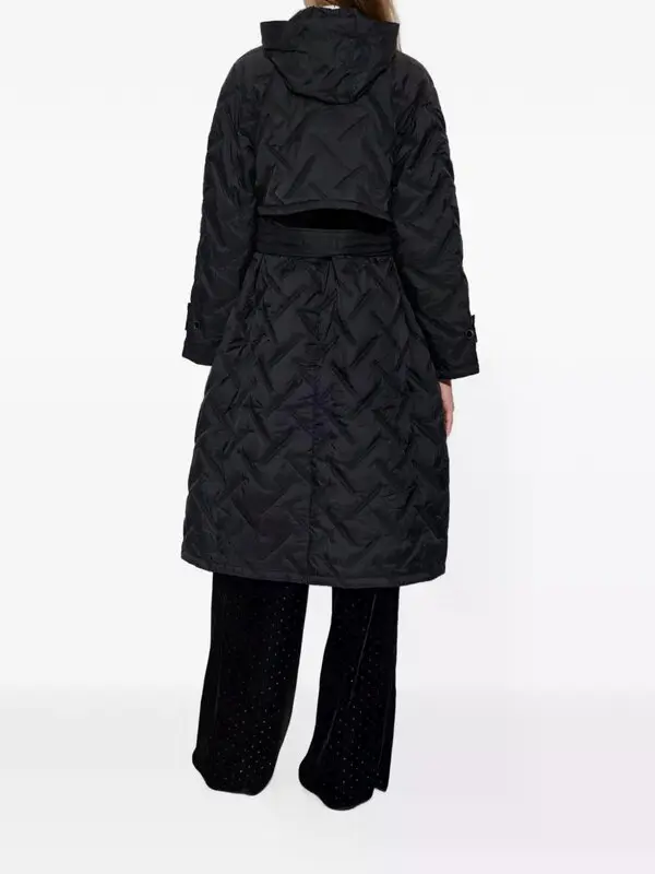 Emporio Armani Quilted Belted Coat