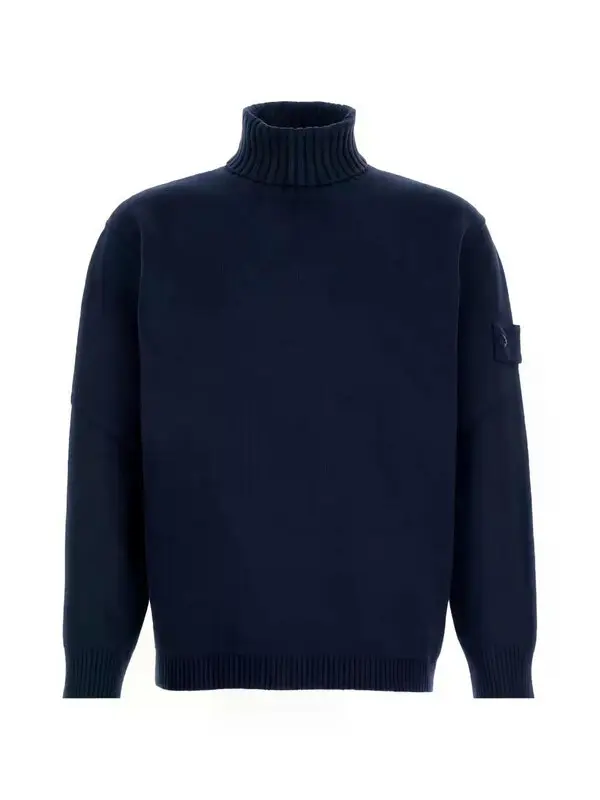 Stone Island Logo-patch Roll-neck Sweater