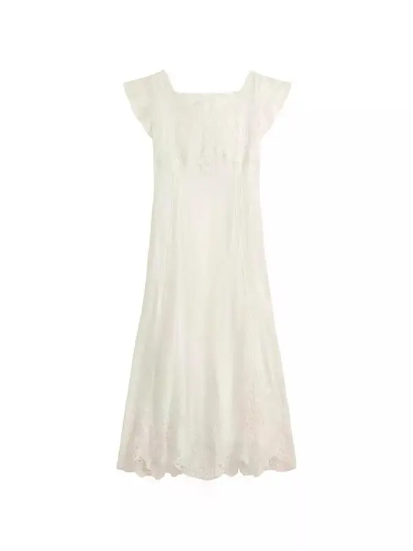 Ralph Lauren Broderie Anglaise Midi Dress