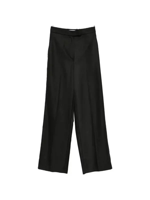 VELA SHOP Pressed-crease Wide-leg Trousers