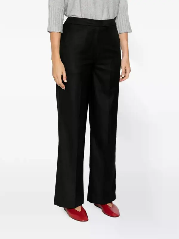 VELA SHOP Pressed-crease Wide-leg Trousers
