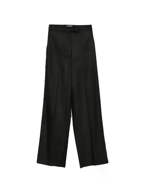VELA SHOP Pressed-crease Wide-leg Trousers