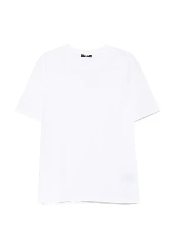 Balmain Logo-embroidered T-shirt - White