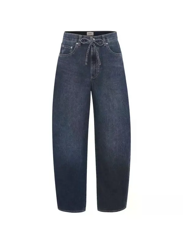 DL1961 Taylor Barrel Drawstring-waist Wide-leg Jeans - Blue