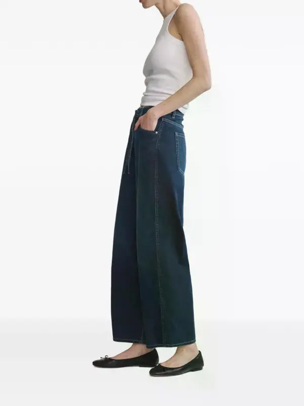DL1961 Taylor Barrel Drawstring-waist Wide-leg Jeans