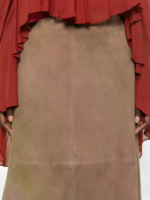 ARMA Melita Suede Midi Skirt