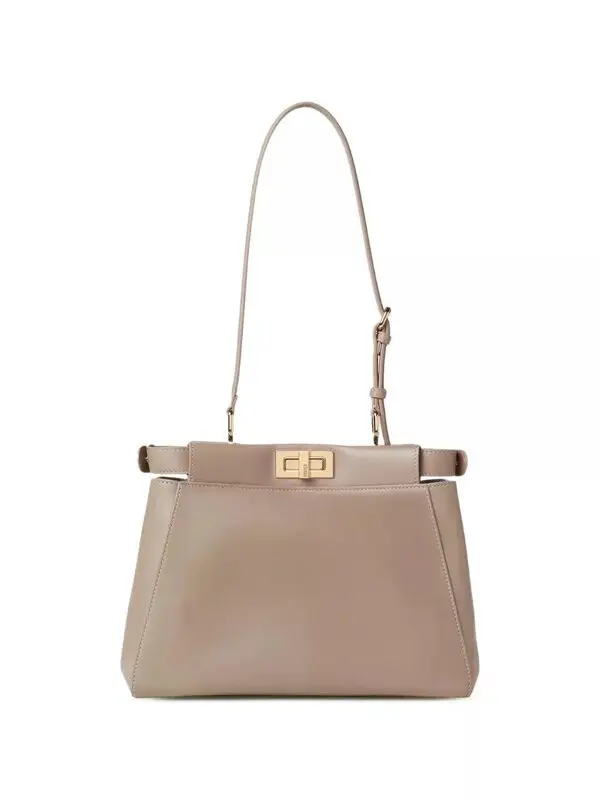 Fendi Peekaboo Leather Shoulder Bag