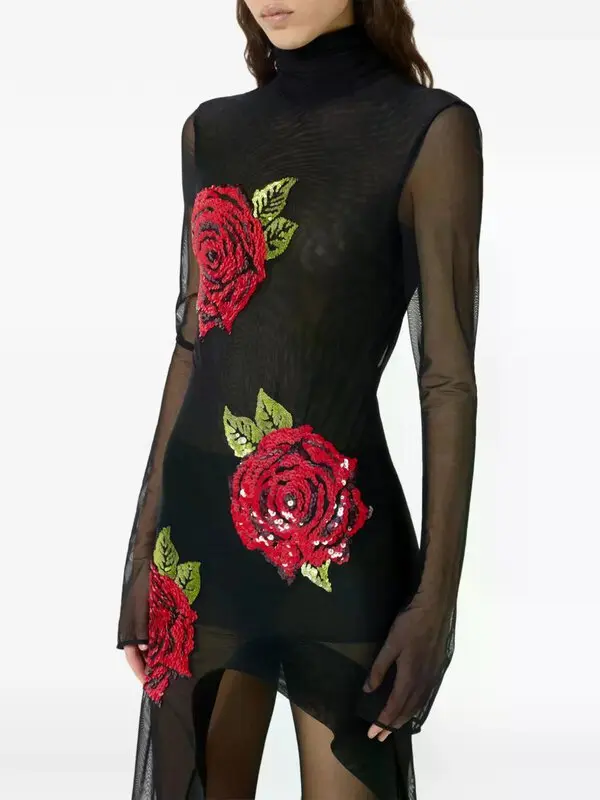Blumarine Sequin-embroidered Maxi Dress