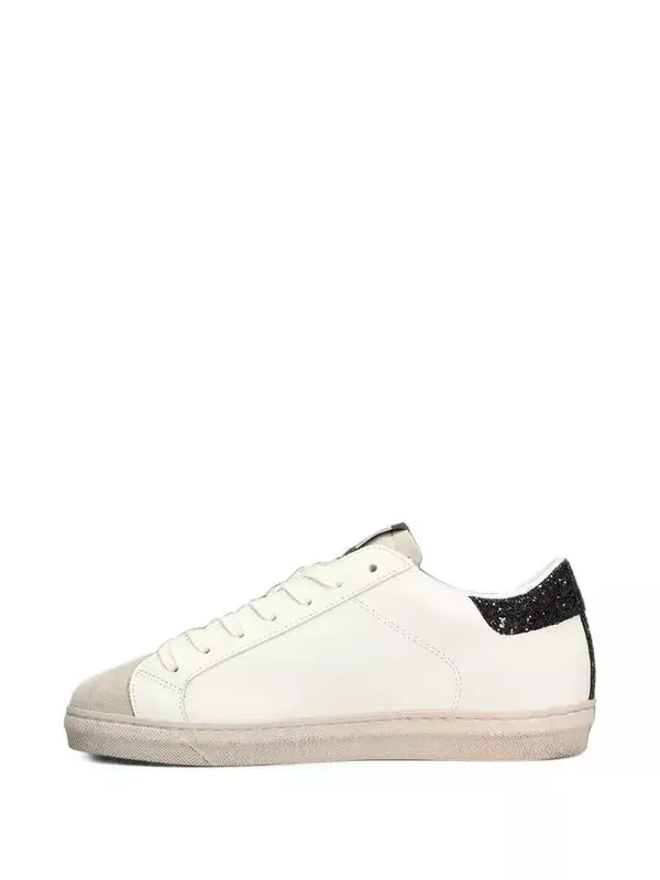 AMA-BRAND Glitter-embellished Star-patch Sneakers
