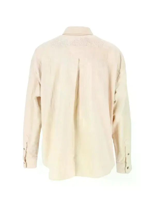 MC2 SAINT BARTH Corduroy Logo-patch Shirt