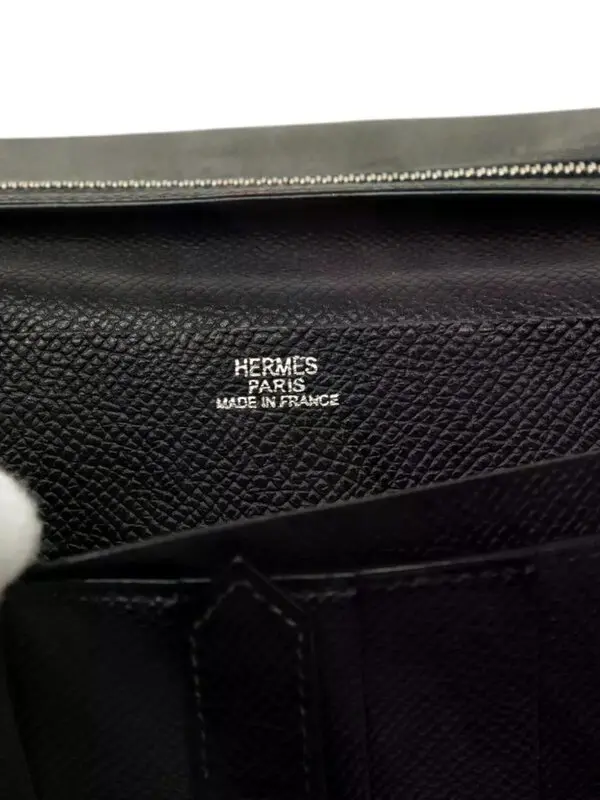 Hermès 2006 Epsom Bearn Soufflet Wallet Long Wallets