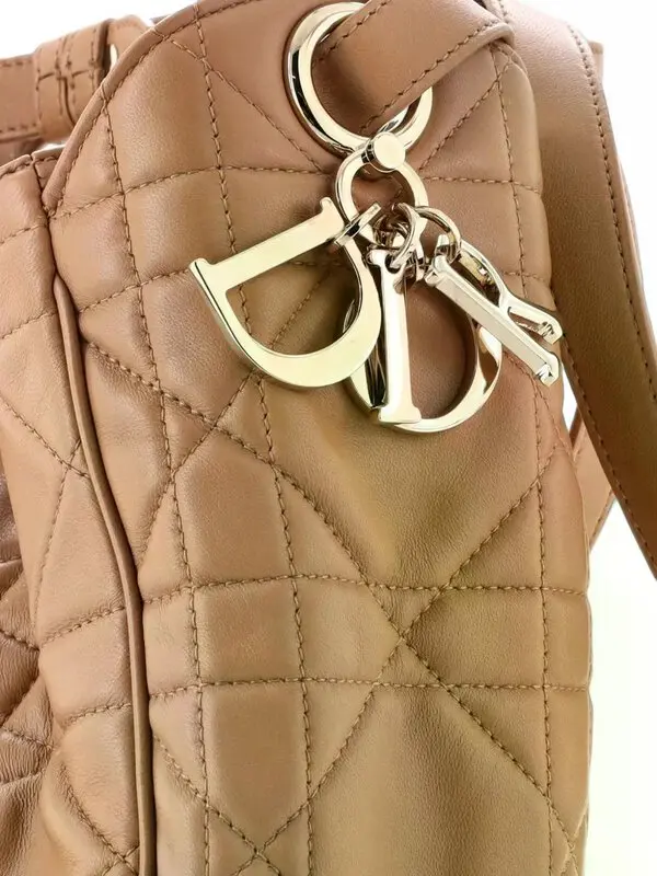 Dior D-motion Bag Cannage Quilted Leather Medium Bucket Bag