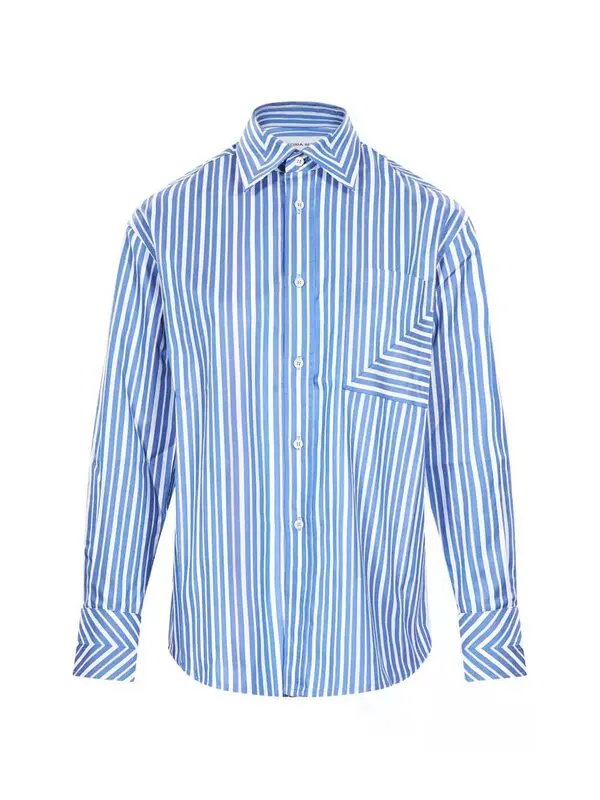 Victoria Beckham Pocket Striped Cotton Shirt