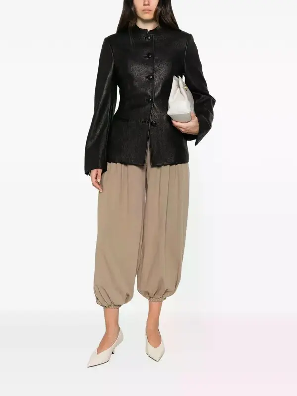 RÓHE Grained-leather Jacket