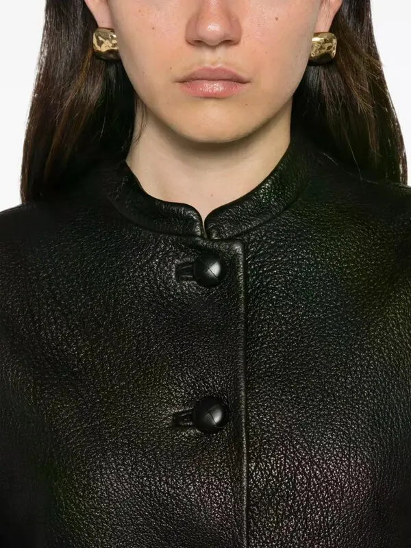 RÓHE Grained-leather Jacket