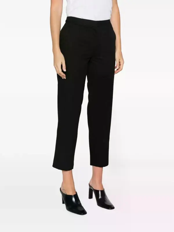 THE FRANKIE SHOP Pinstripe-pattern Cropped Trousers