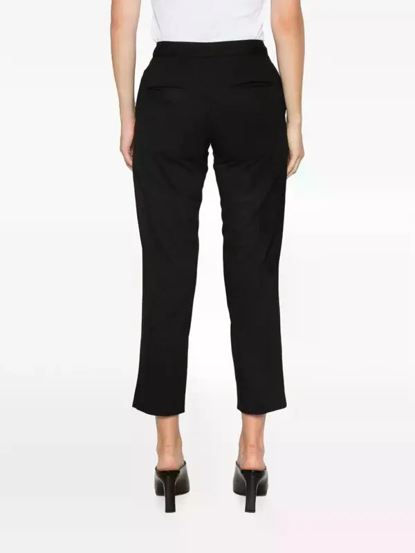 THE FRANKIE SHOP Pinstripe-pattern Cropped Trousers