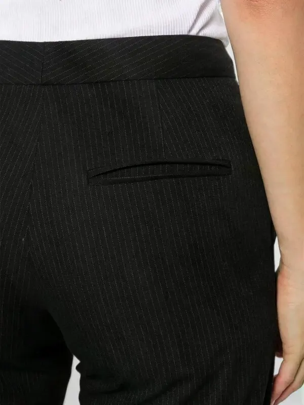 THE FRANKIE SHOP Pinstripe-pattern Cropped Trousers