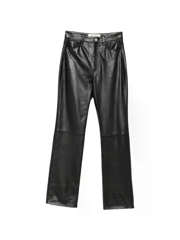 RÓHE Leather Flared Trousers