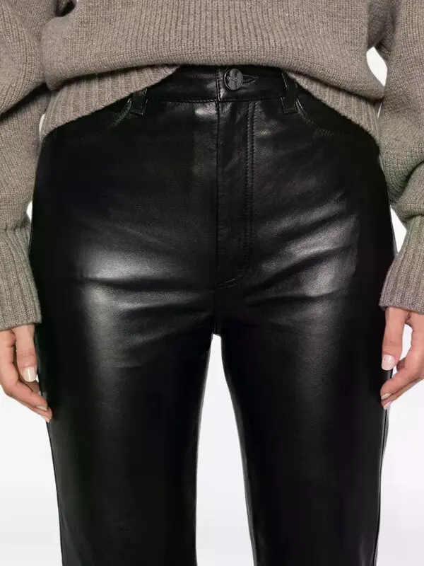 RÓHE Leather Flared Trousers
