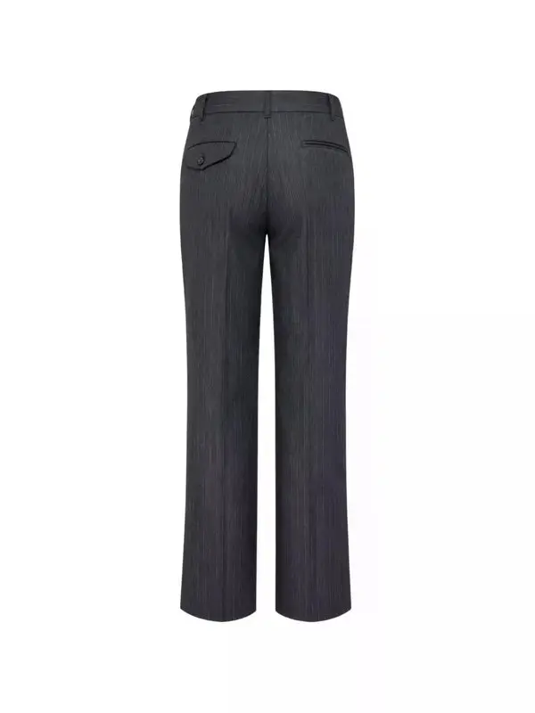 Comme Des Garçons Pinstripe-pattern Pleated Trousers