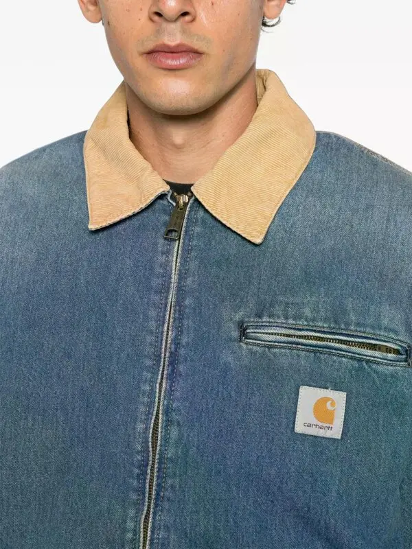 Carhartt Work In Progress Detroit Zip-up Denim Jacket - Blue