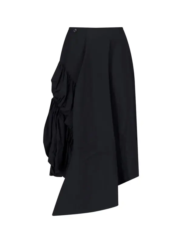 Comme Des Garçons Asymmetric Midi Skirt
