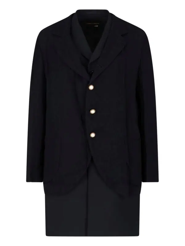 Comme Des Garçons Wool Layered Coat