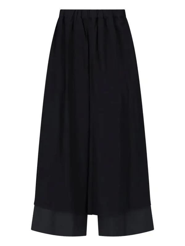 Comme Des Garçons Layered Wool Skirt