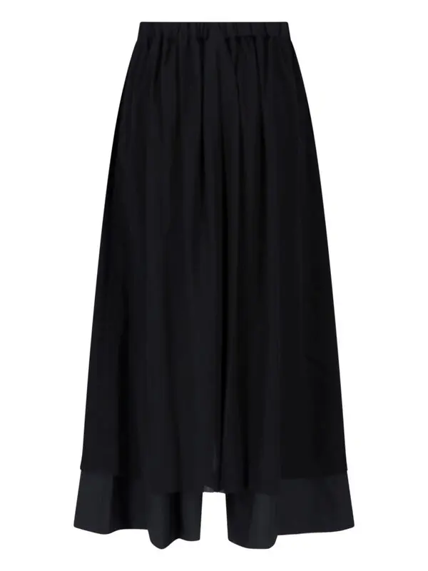 Comme Des Garçons Layered Wool Skirt