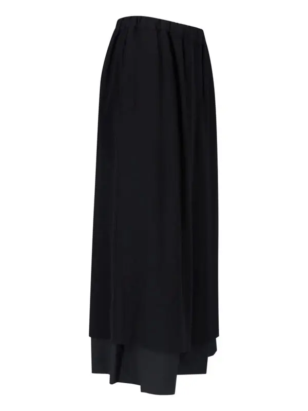 Comme Des Garçons Layered Wool Skirt