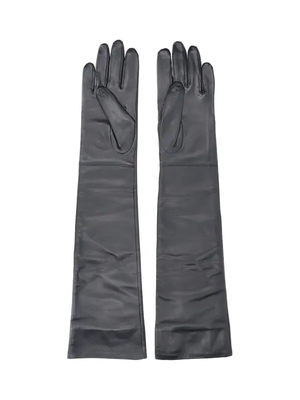 THE FRANKIE SHOP Leather Gloves "veneto - Black