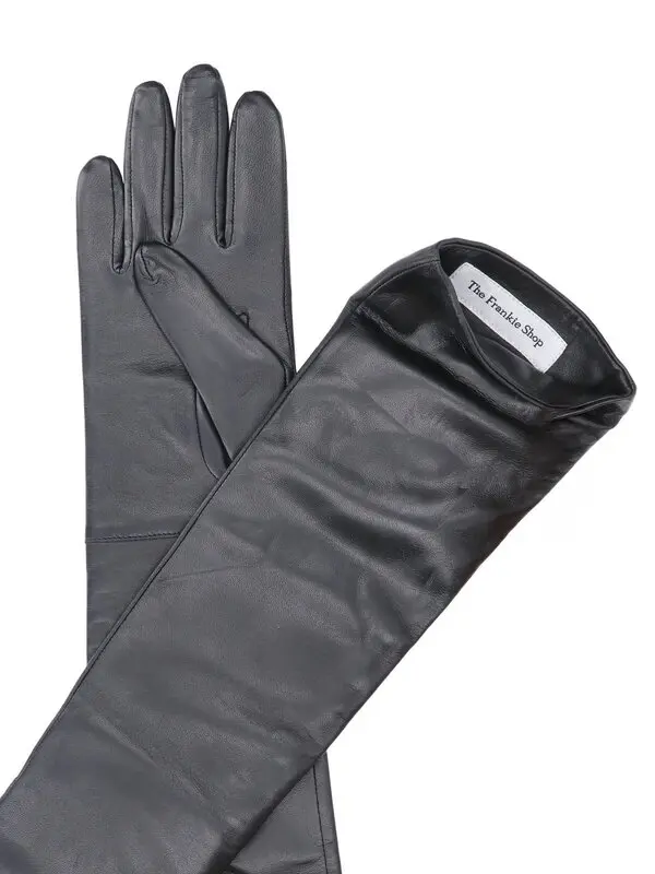 THE FRANKIE SHOP Leather Gloves "veneto - Black