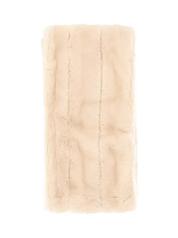 THE FRANKIE SHOP Faux Fur Scarf "ciasa - Beige