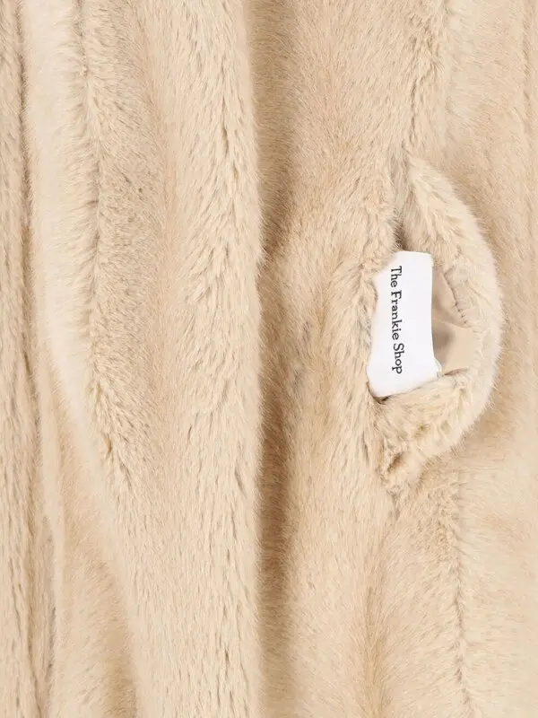 THE FRANKIE SHOP Faux Fur Scarf "ciasa - Beige
