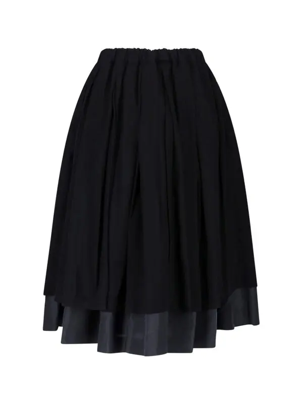 Comme Des Garçons Mid-length Tiered Skirt