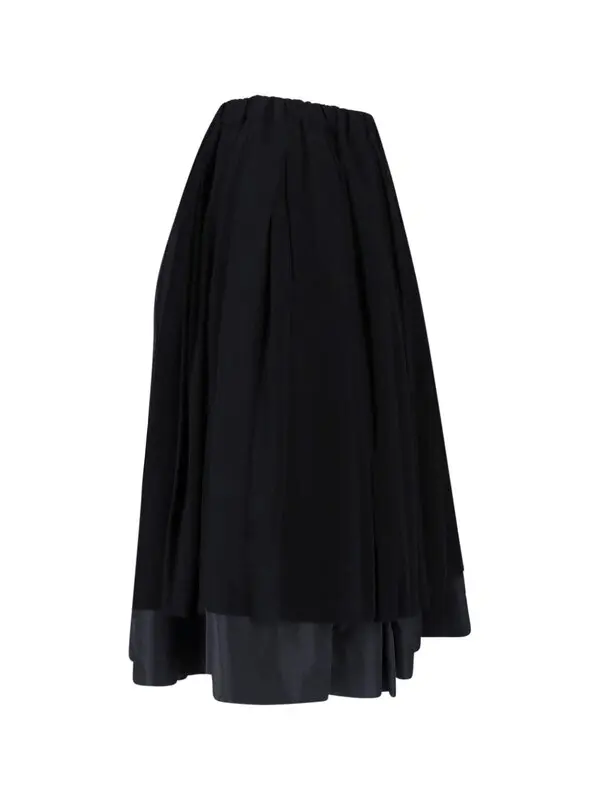 Comme Des Garçons Mid-length Tiered Skirt
