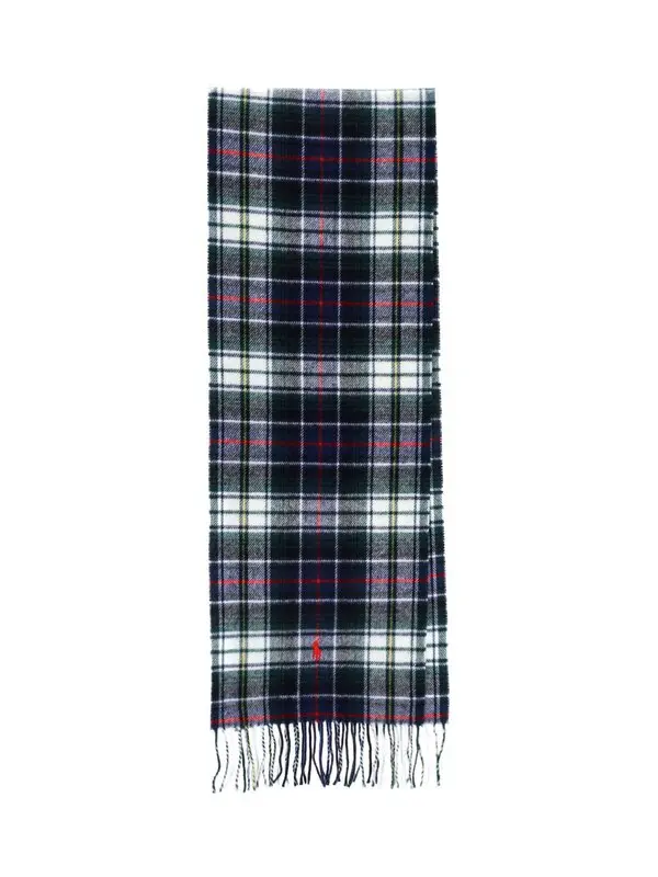 Polo Ralph Lauren Wool Check Scarf - Blue