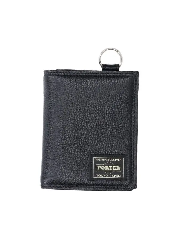 PORTER YOSHIDA Bi-fold Leather Wallet - Black