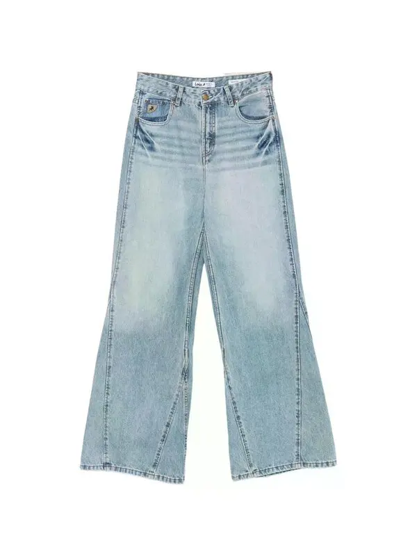LOIS Seam-detail Flared Jeans - Blue