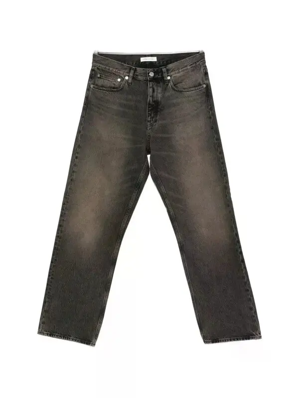 SUNFLOWER Faded-effect Loose-leg Jeans - Grey