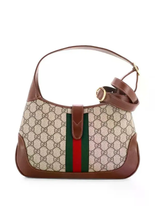 Gucci Jackie 1961 Gg Coated Canvas Small Hobo Bag